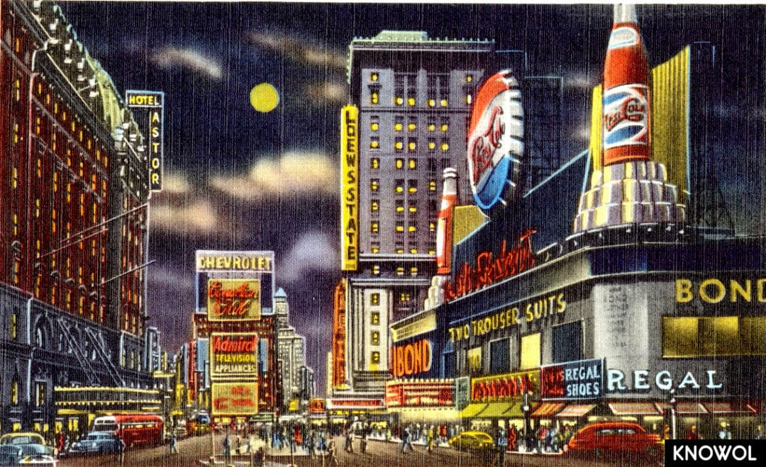 10 wonderful pictures of lost Times Square landmarks - KNOWOL