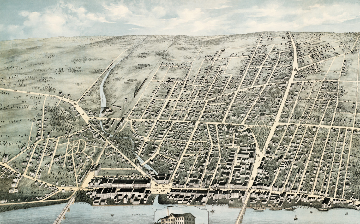 Beautifully Restored Map Of Haverhill MA From 1876 KNOWOL Beautifully Restored Map Of Haverhill MA From 1876 KNOWOL