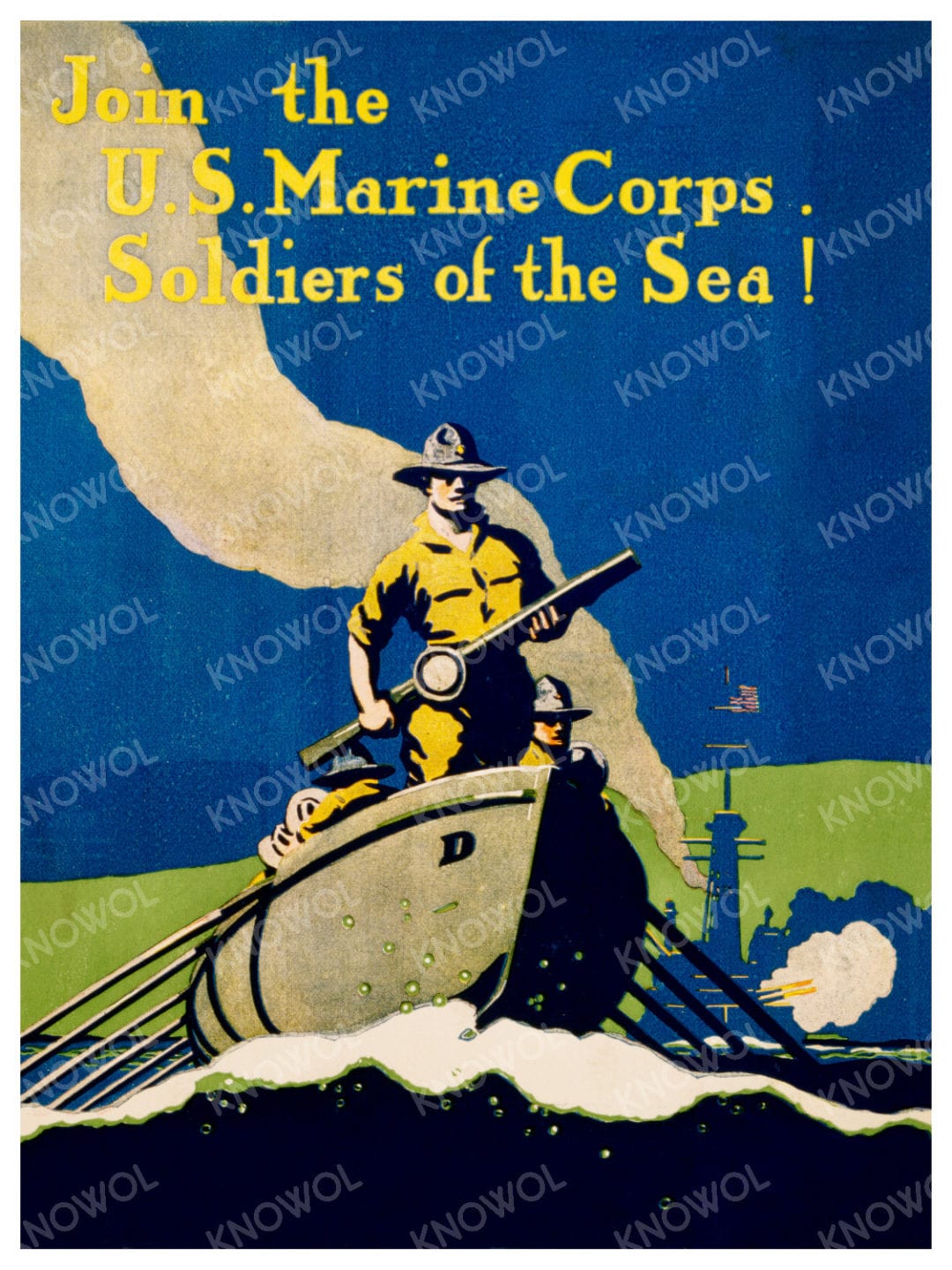 Vintage Marines recruiting posters restored to original glory - KNOWOL